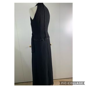 J Kara | Dresses | J Kara New York 6 Long Formal Beaded Dress Black ...